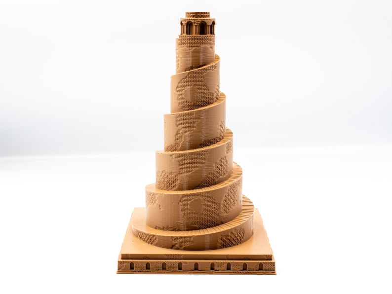 The Malwiya Tower Building 3d Printed Model - Mosque of Samarra - Etsy