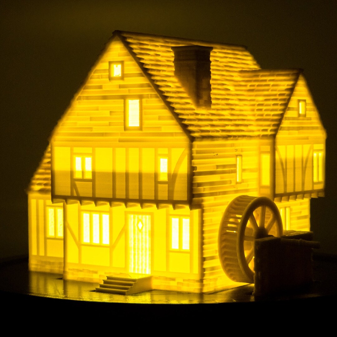 Hocus Pocus Lamp Light up Model Sanderson Sisters Cottage Desk Lamp - Etsy