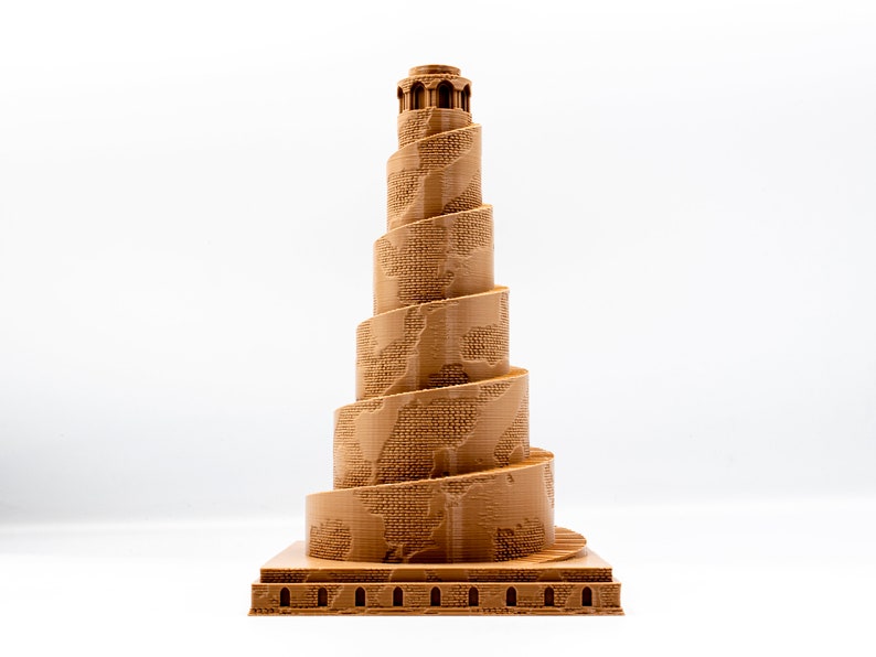 The Malwiya Tower Building 3d Printed Model - Mosque of Samarra - Etsy