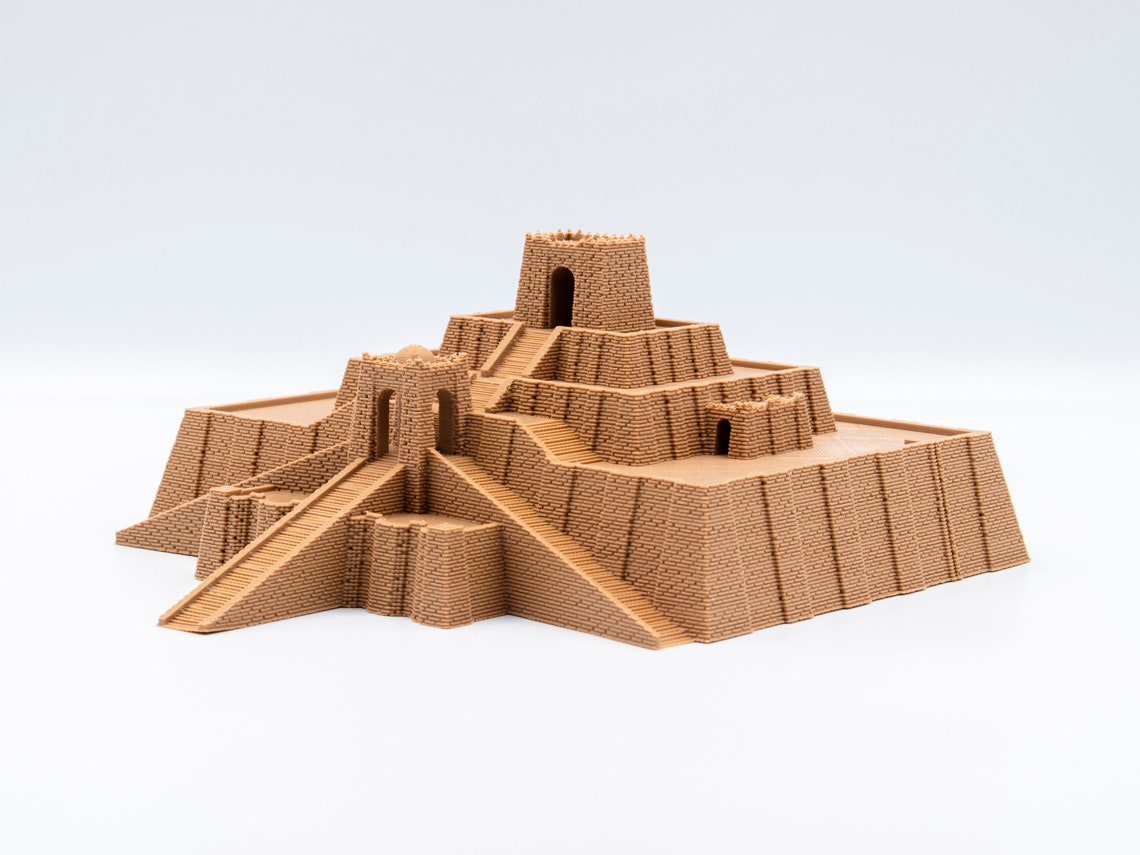 The Great Ziggurat of Ur Ancient Building 3d Printed Miniature - Etsy