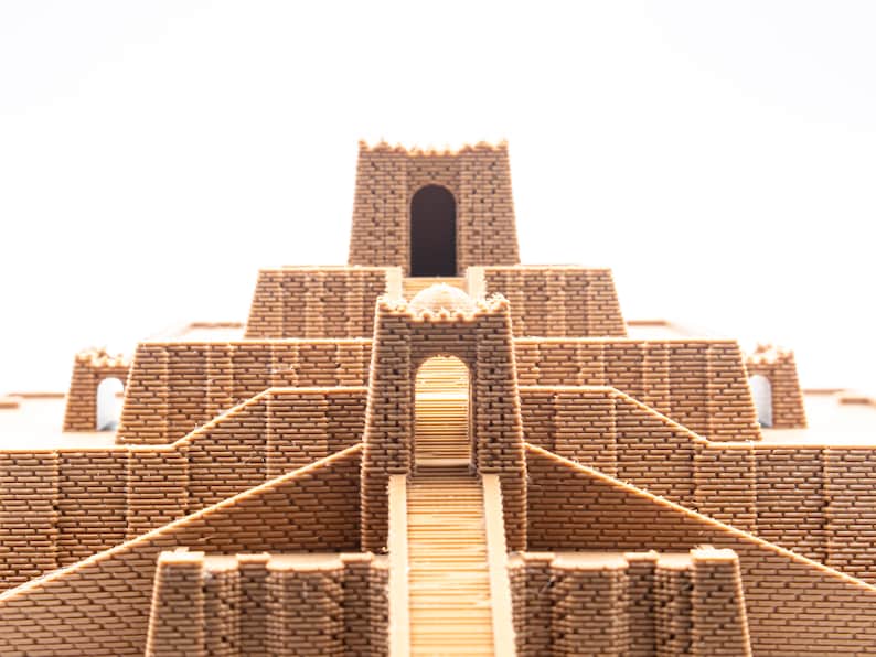 Ziggurat of Ur Model: 3D Printed Ancient Building Miniature - Etsy