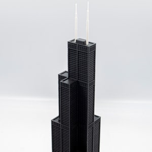 Sears Tower 3d Printed Building Scale Model Willis Tower Architectural ...