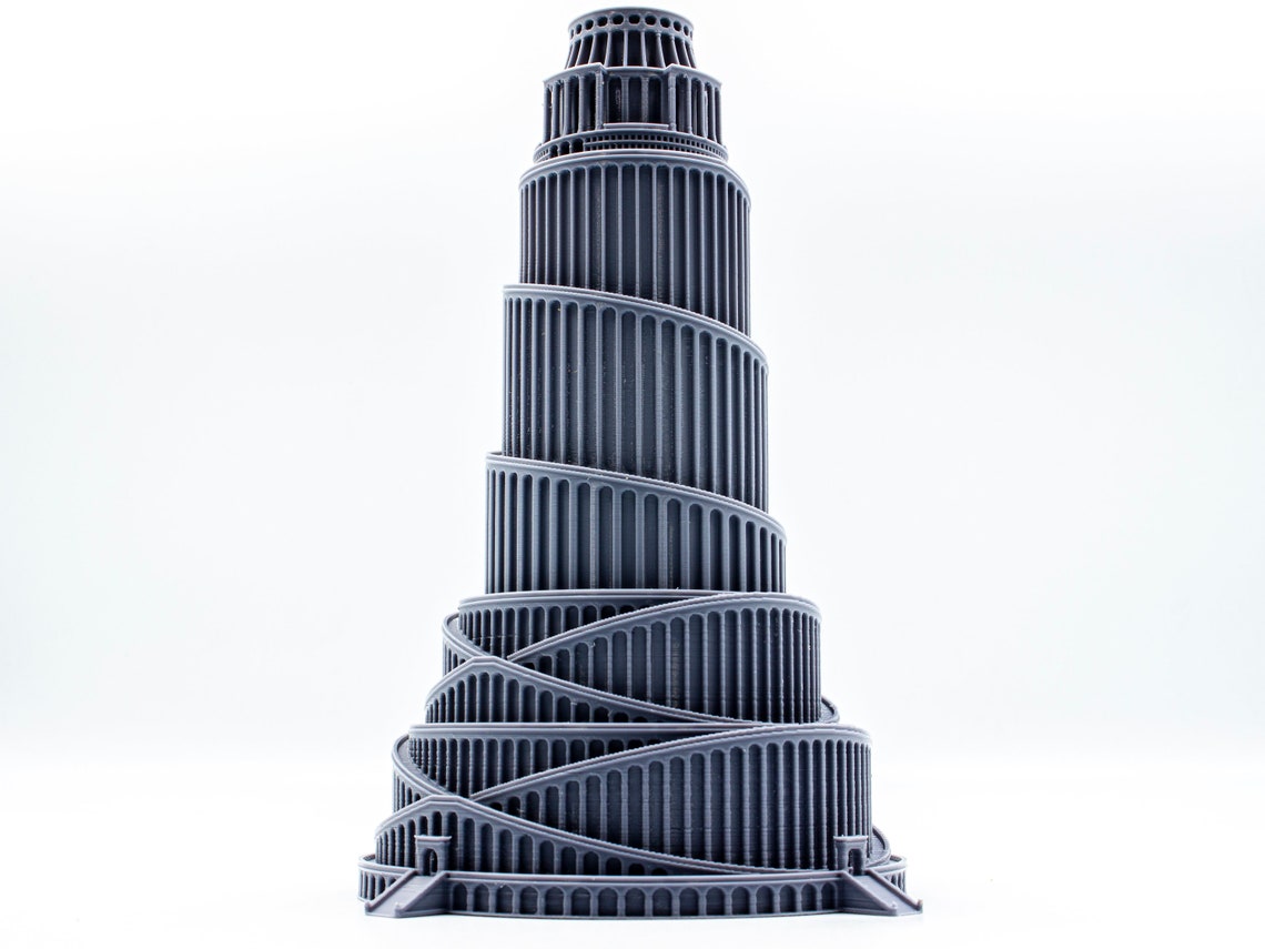 Tower of Babel Ancient Building 3d Printed Model Babylon - Etsy