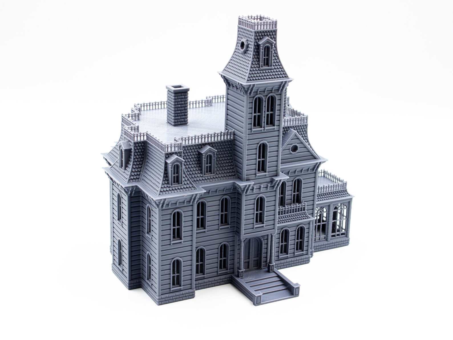 Addams Family House 3d Printed Building Model Paintable - Etsy
