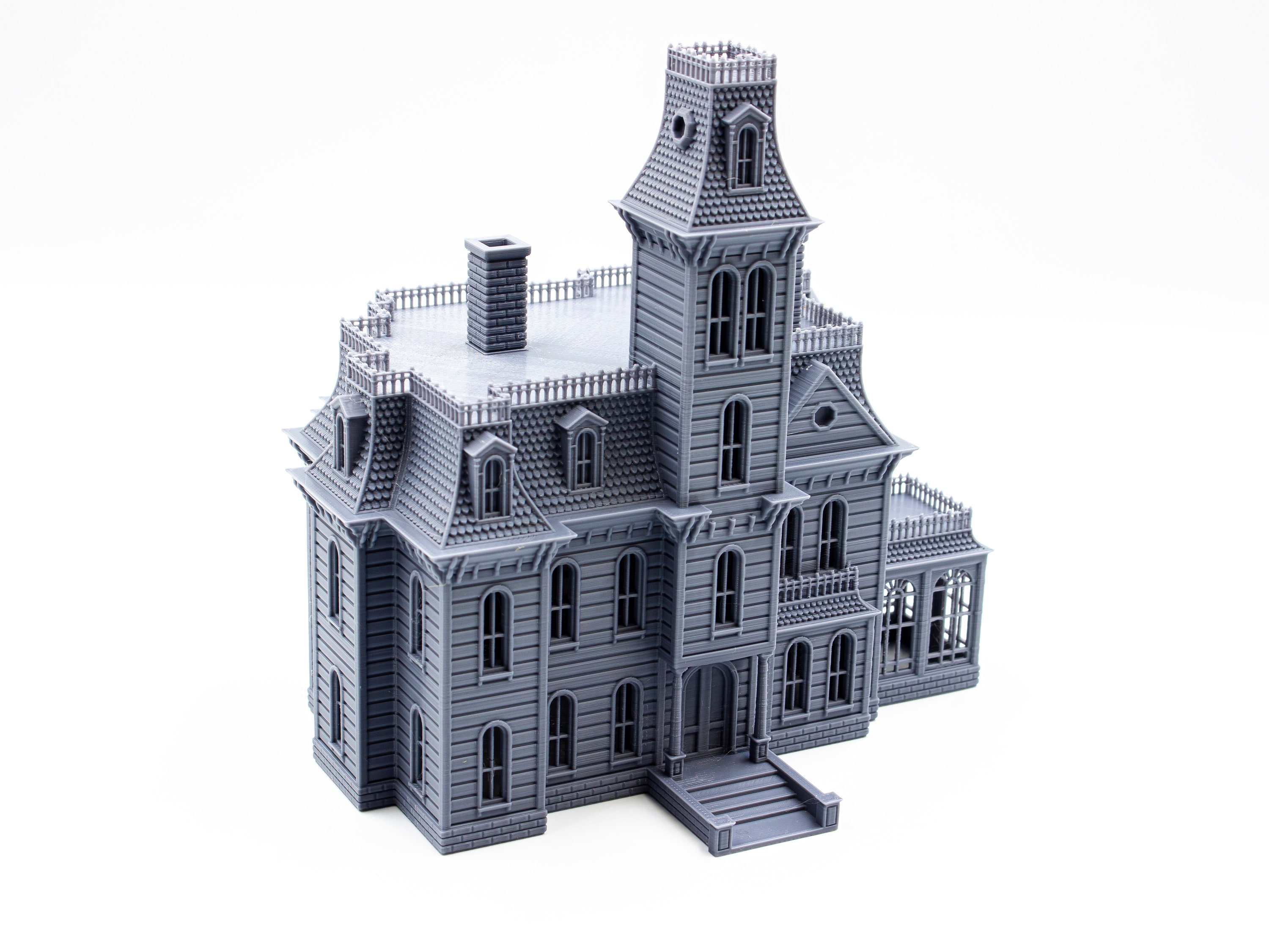 Addams Family House 3d Printed Building Model Paintable - Etsy Canada