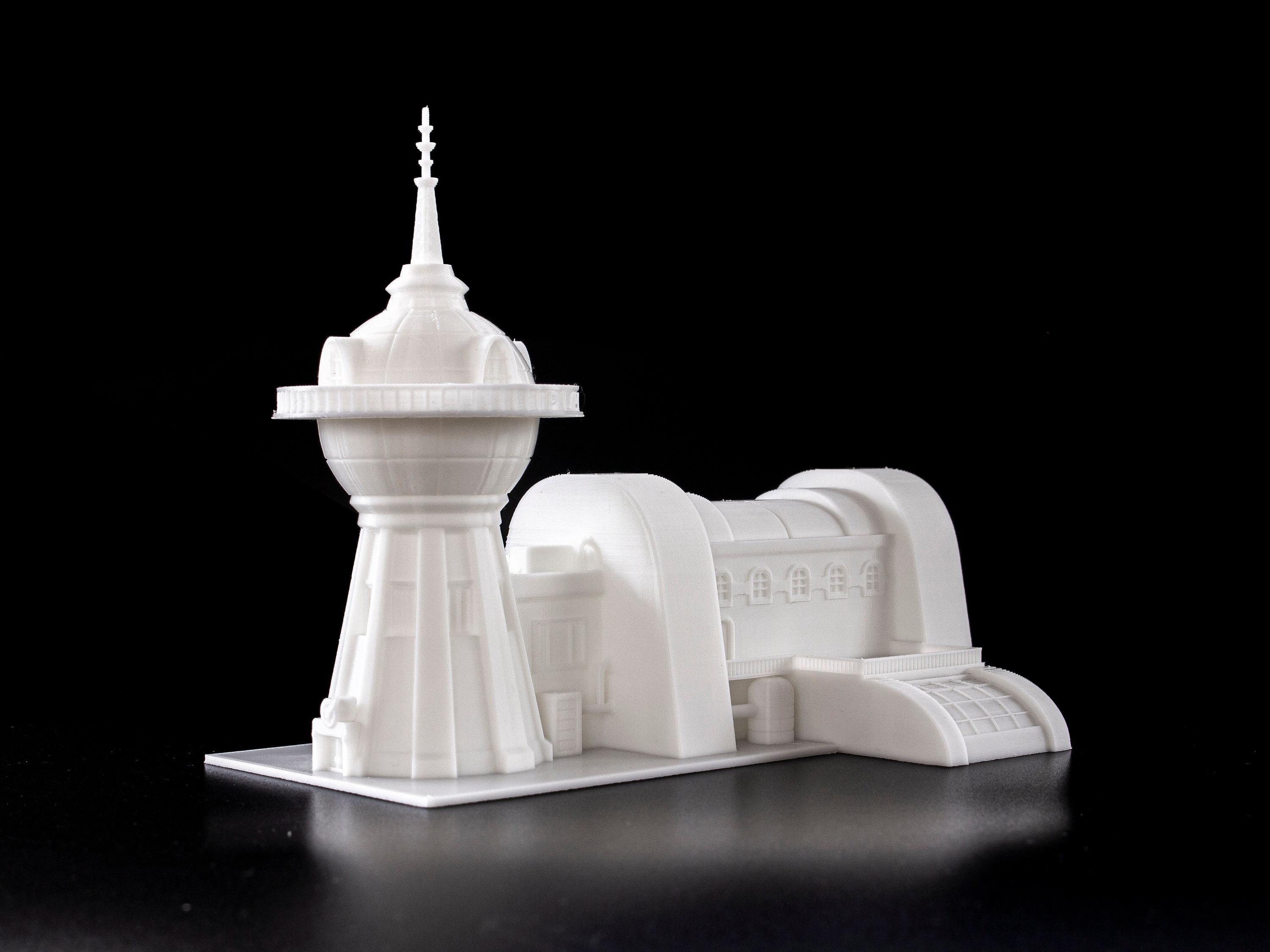 Futurama Planet Express Building 3d Printed Model Paintable - Etsy