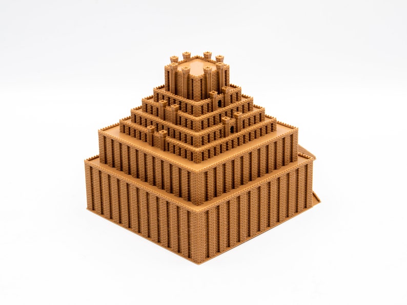 Ziggurat of Marduk Etemenanki 3d Printed Ancient Babylon Temple Model ...