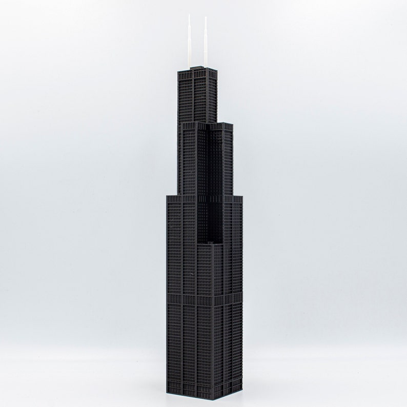 Sears Tower 3d Printed Building Scale Model Willis Tower - Etsy