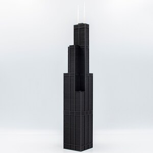 Sears Tower 3d Printed Building Scale Model Willis Tower Architectural ...