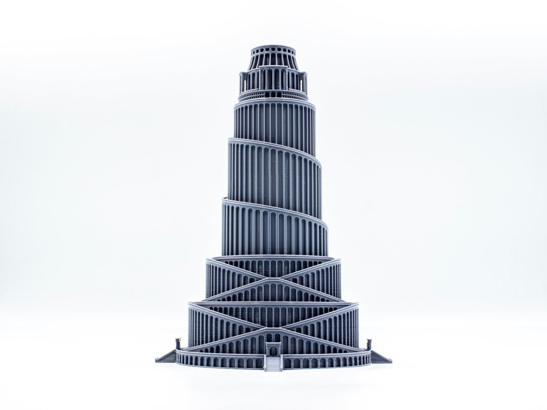 Tower of Babel Ancient Building 3d Printed Model - Babylon Temple ...