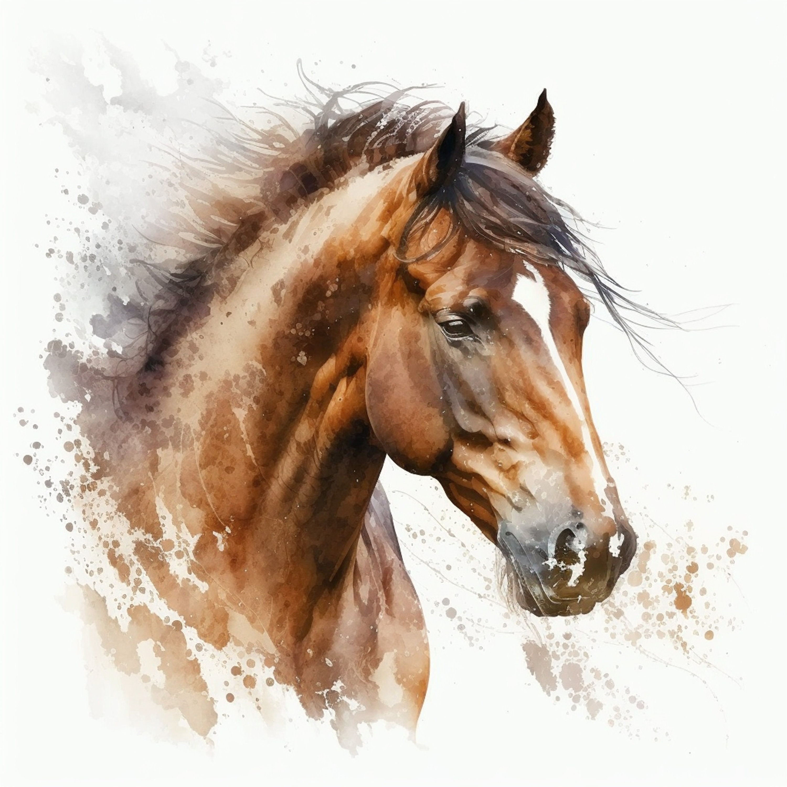 Watercolor Horse Clipart Set of 10 High Quality Jpgs - Etsy