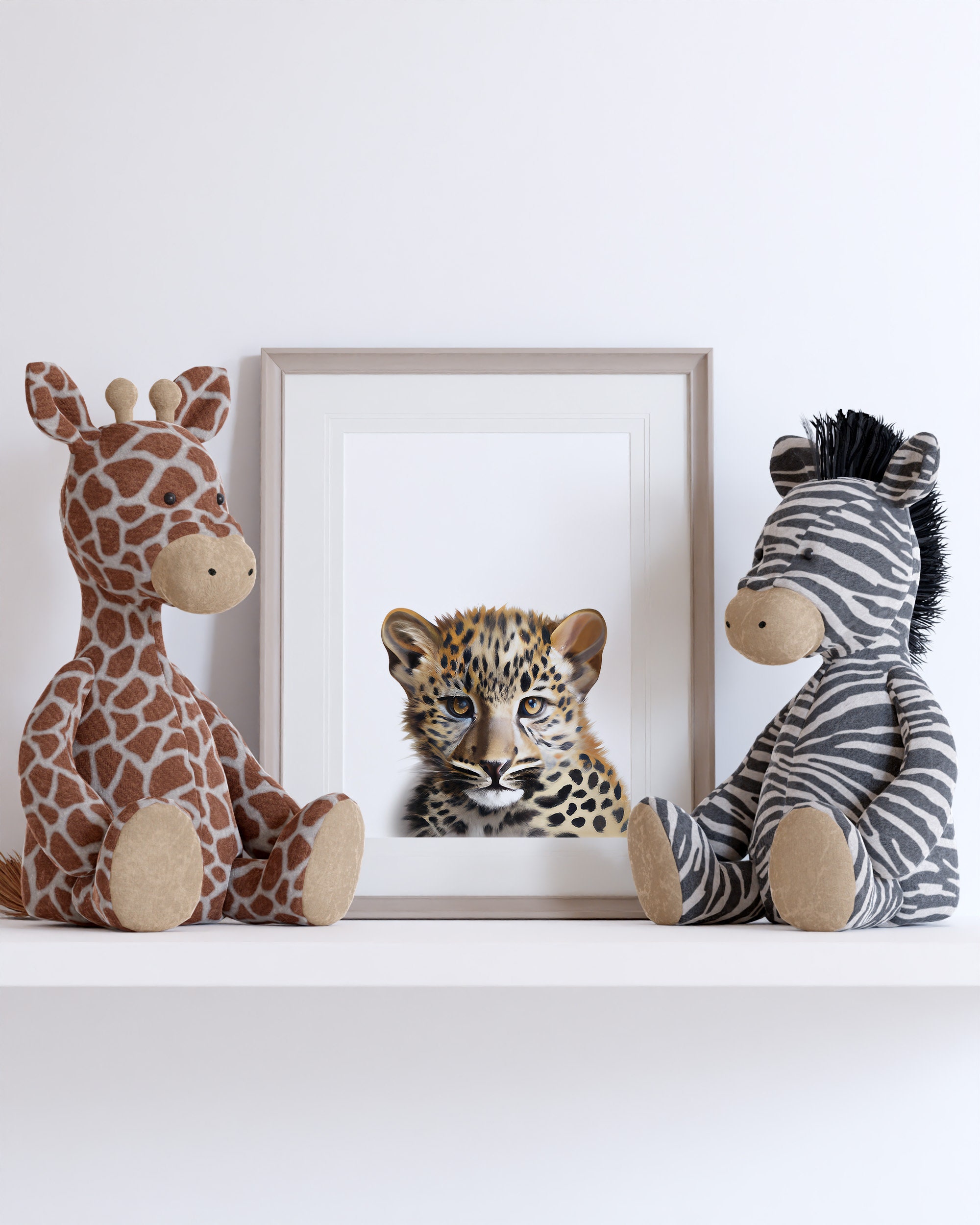 Baby Leopard Printable Woodland Nursery Wall Art Leopard - Etsy