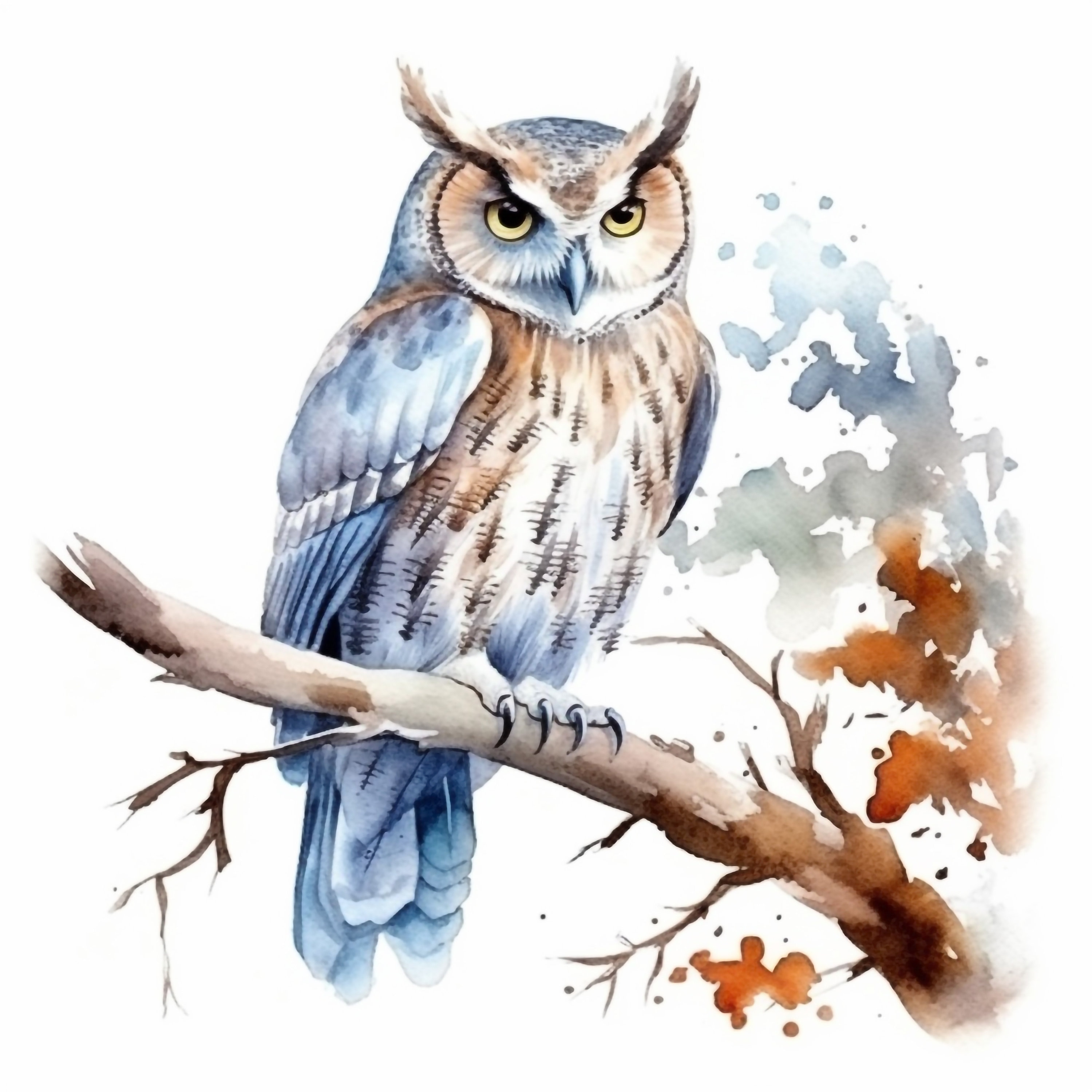 Watercolor Owl 10 Digital Clipart Bundle High Quality - Etsy