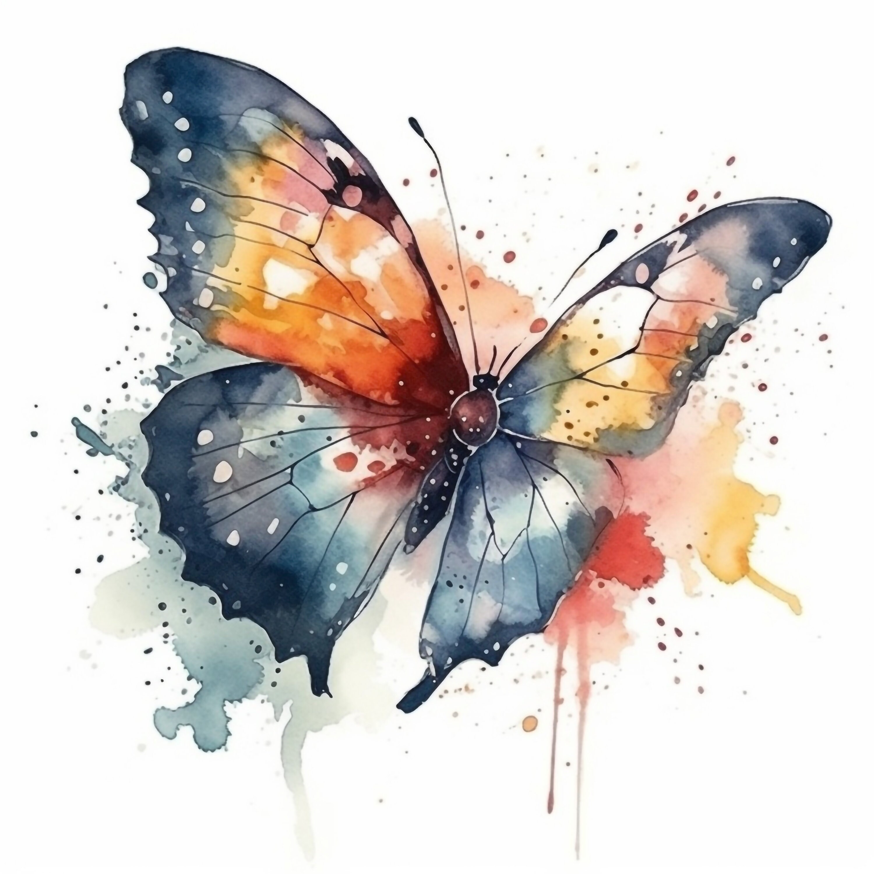 Watercolor Butterfly Clipart Set of 10 High Quality Jpgs - Etsy