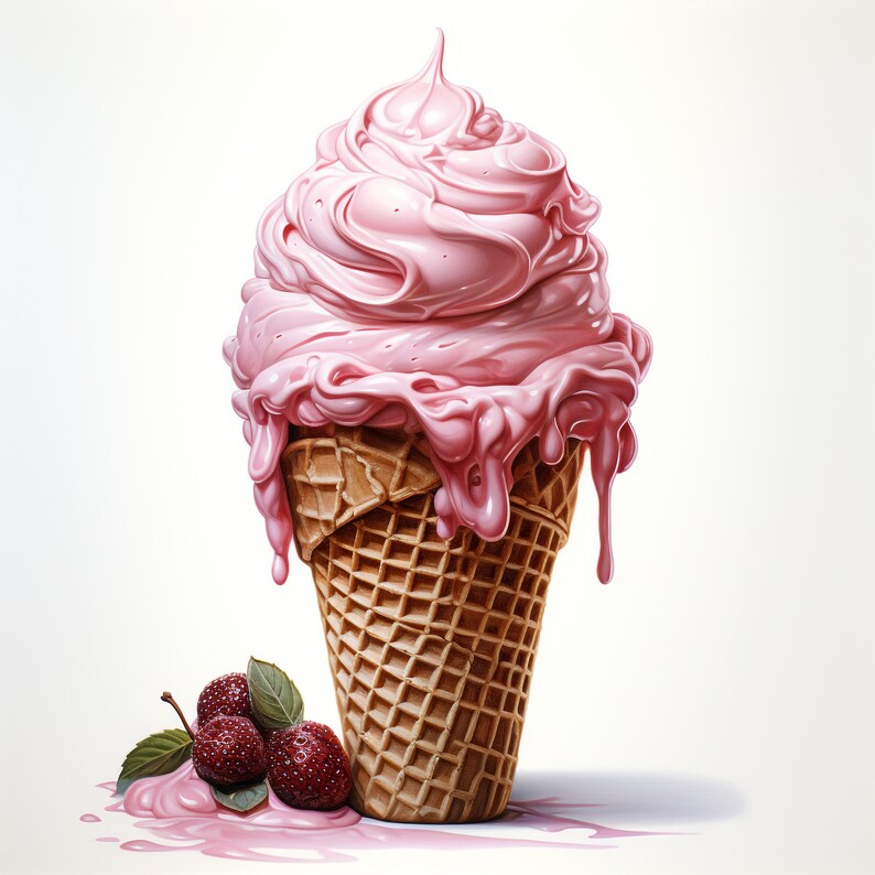 Ice Cream Clipart Set of 10 Digital Clipart Bundle High - Etsy