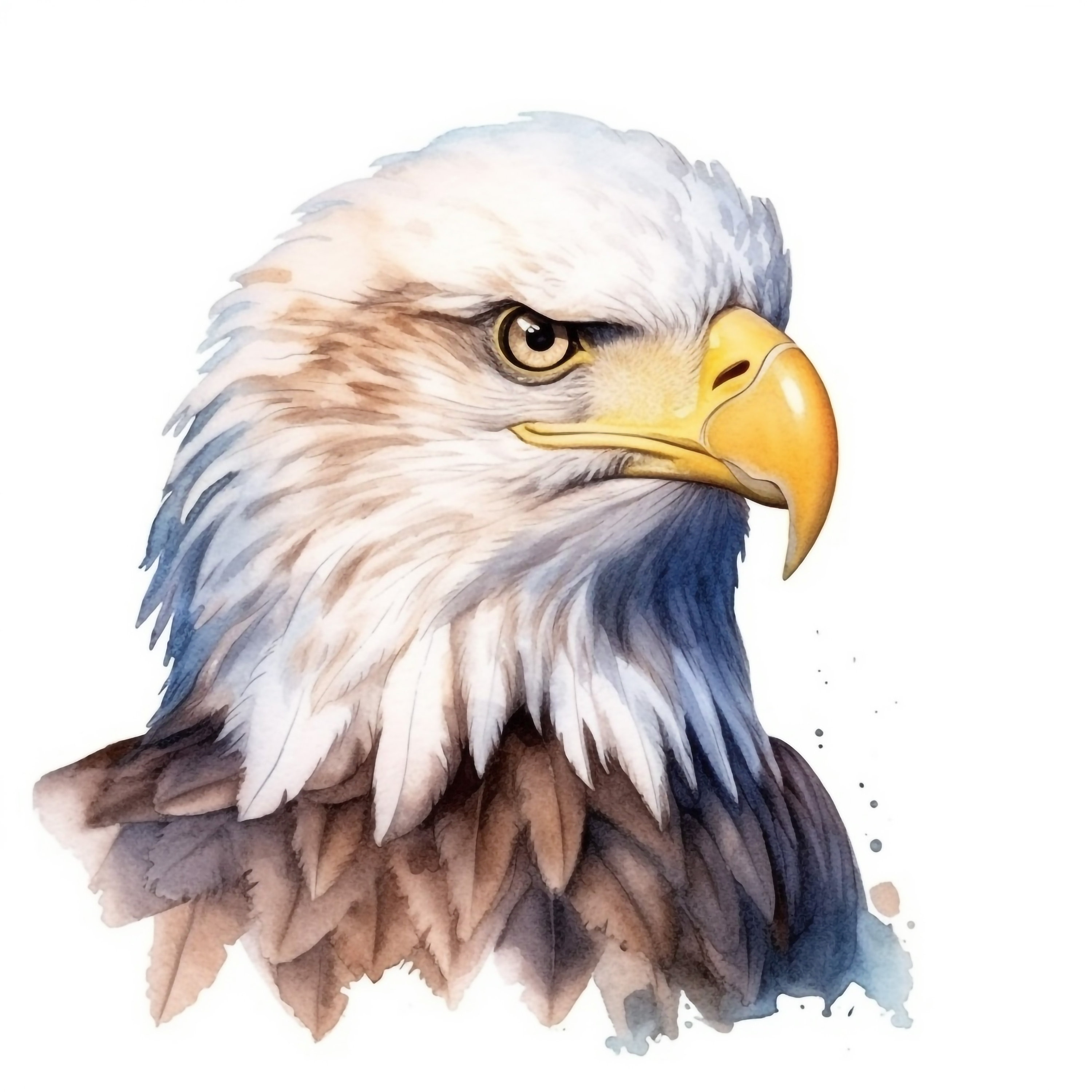 Watercolor Eagle Clipart 10 Digital Clipart Bundle High - Etsy