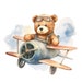 Watercolor Aviator Bear 10 Digital Clipart Bundle High Quality Images ...