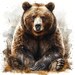 Watercolor Bear Clipart Set of 10 High Quality Pictures Digital ...