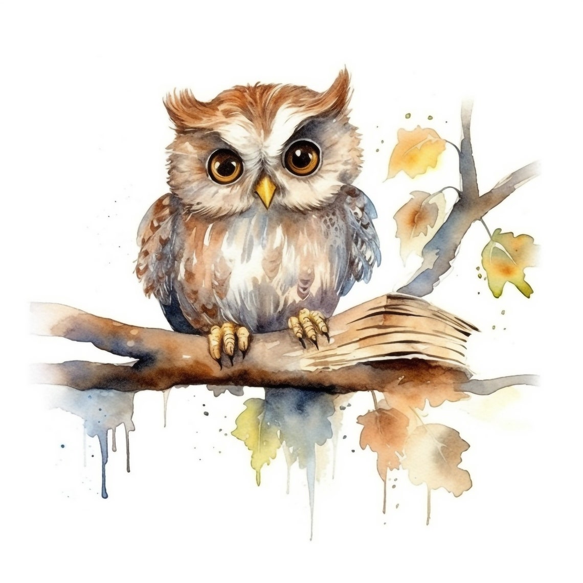 Watercolor Owl 10 Digital Clipart Bundle High Quality - Etsy