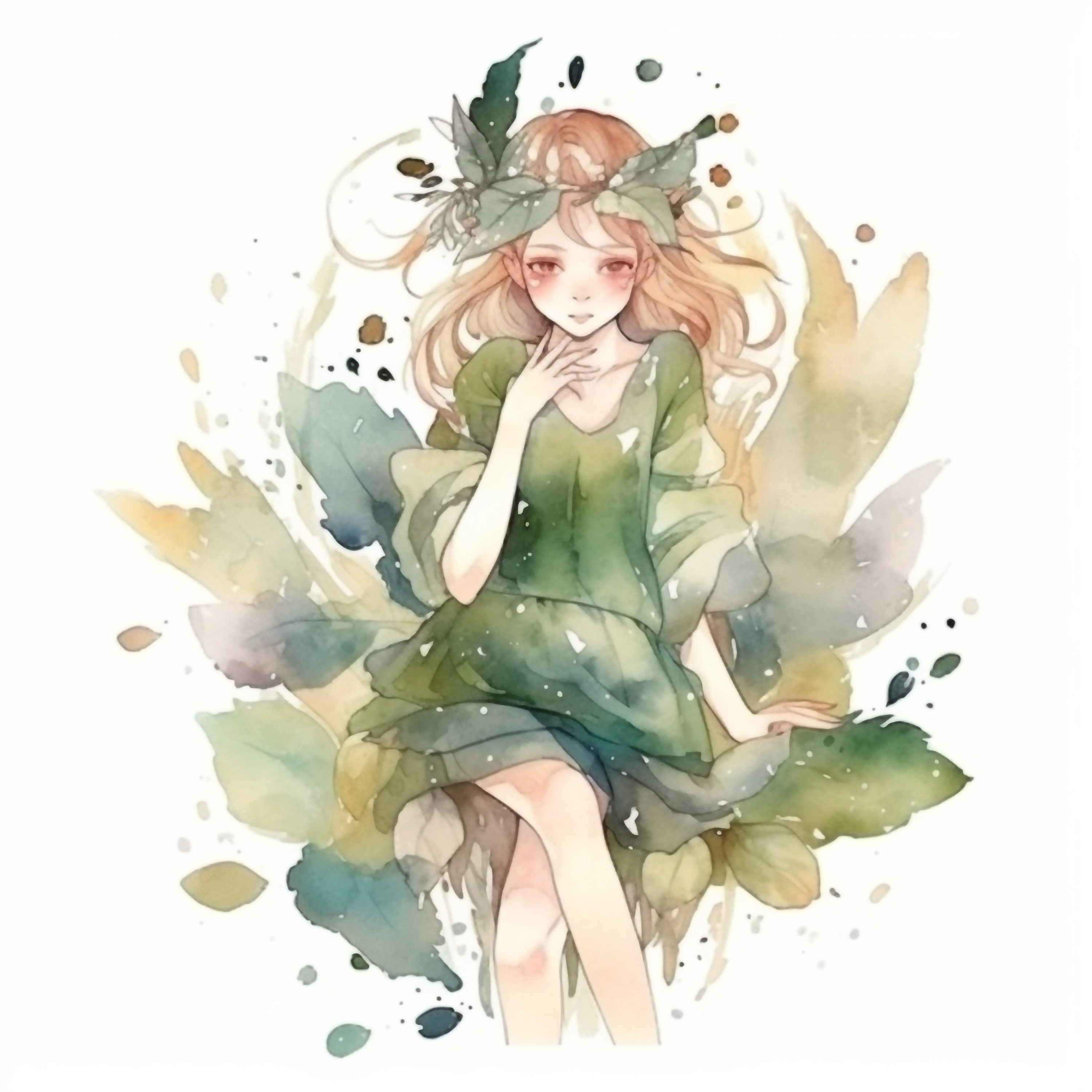 Watercolor Forest Fairy Clipart Set of 10 High Quality Jpgs - Etsy