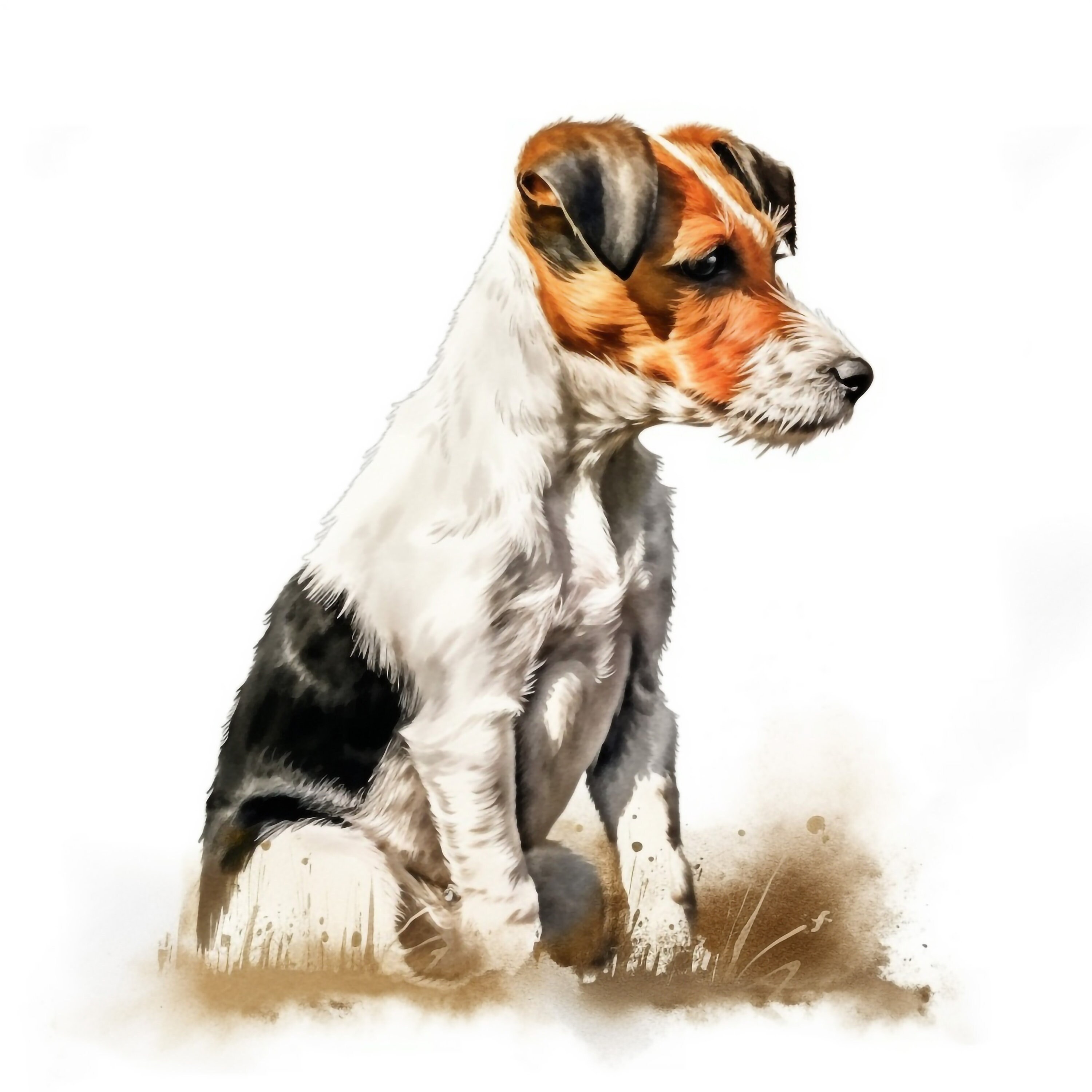 Watercolor Jack Russell Puppy Clipart Set of 10 High Quality Jpgs ...
