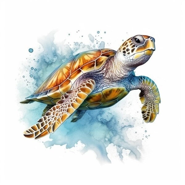 Sea Turtle Clipart - Etsy