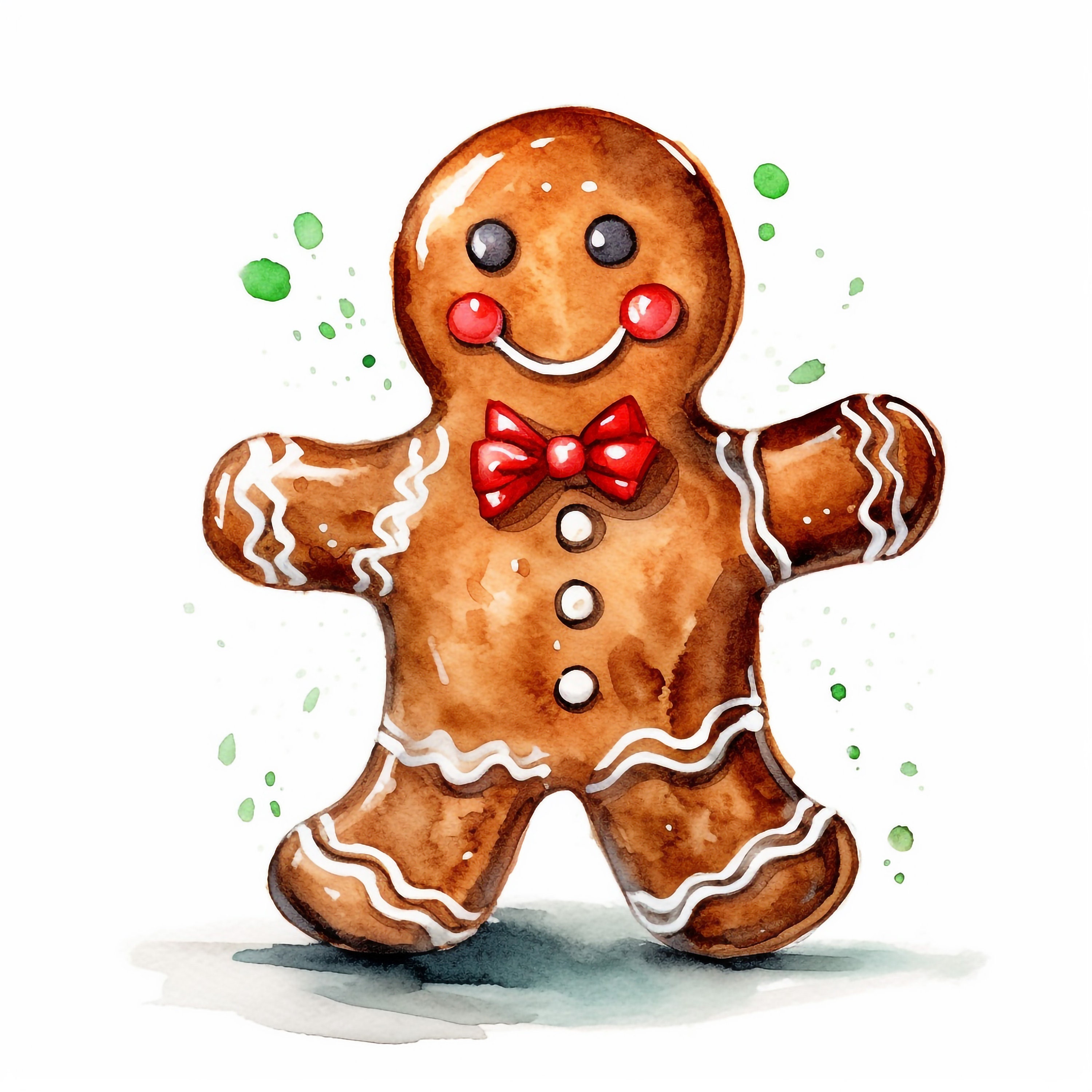 Aquarell Lebkuchen 10 digitale Clipart Bundle hochwertige - Etsy.de