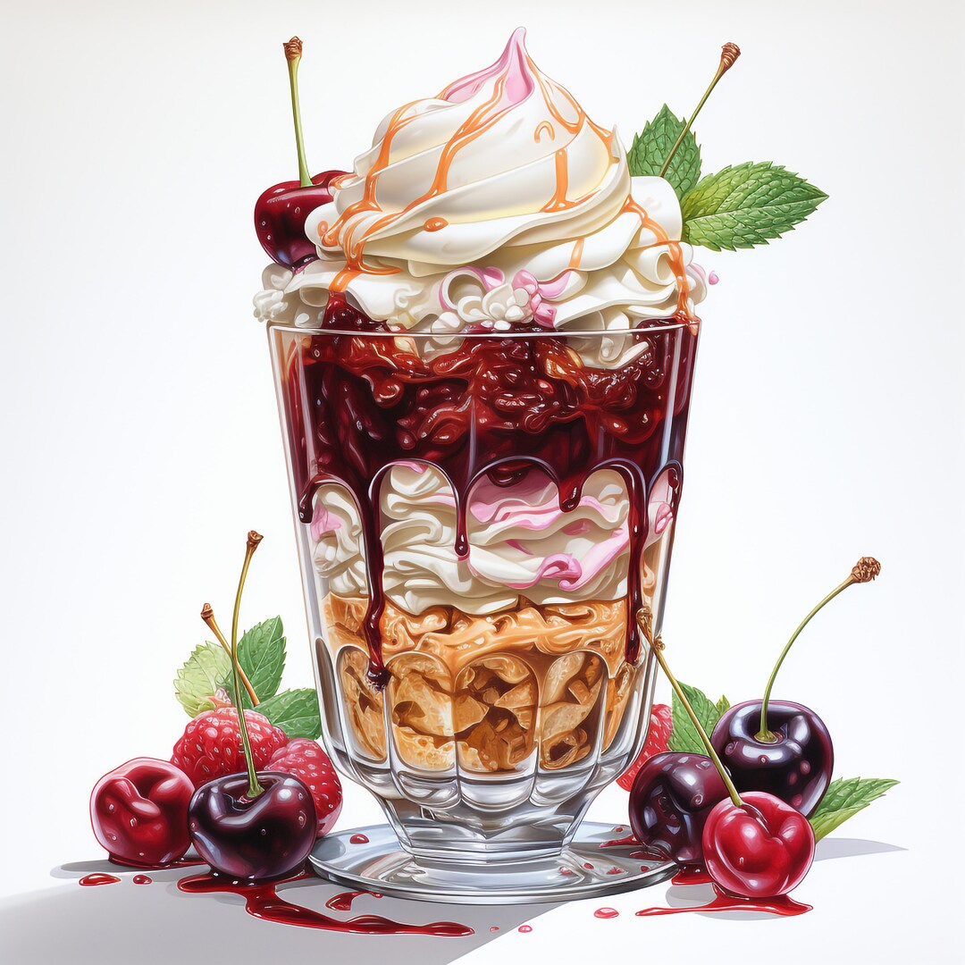 Ice Cream Clipart Set of 10 Digital Clipart Bundle High Quality Images ...