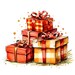 Watercolor Christmas Presents - 10 Digital Clipart Bundle - High ...