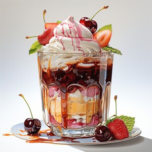 Ice Cream Clipart Set of 10 Digital Clipart Bundle High Quality Images ...