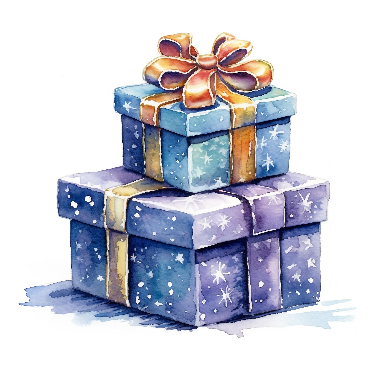 Watercolor Christmas Presents 10 Digital Clipart Bundle High Quality ...