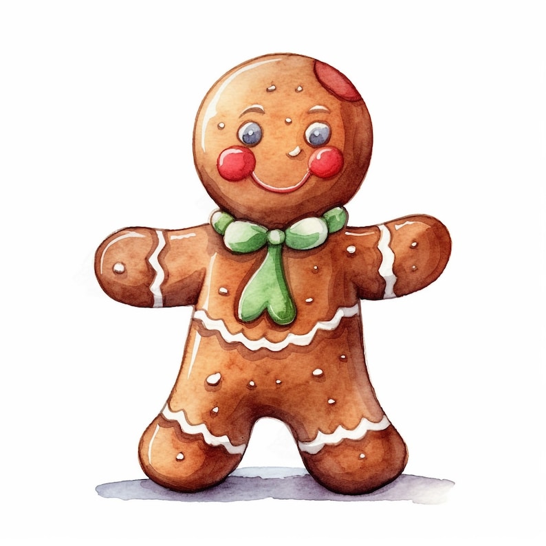 Aquarell Lebkuchen 10 digitale Clipart Bundle hochwertige Bilder ...