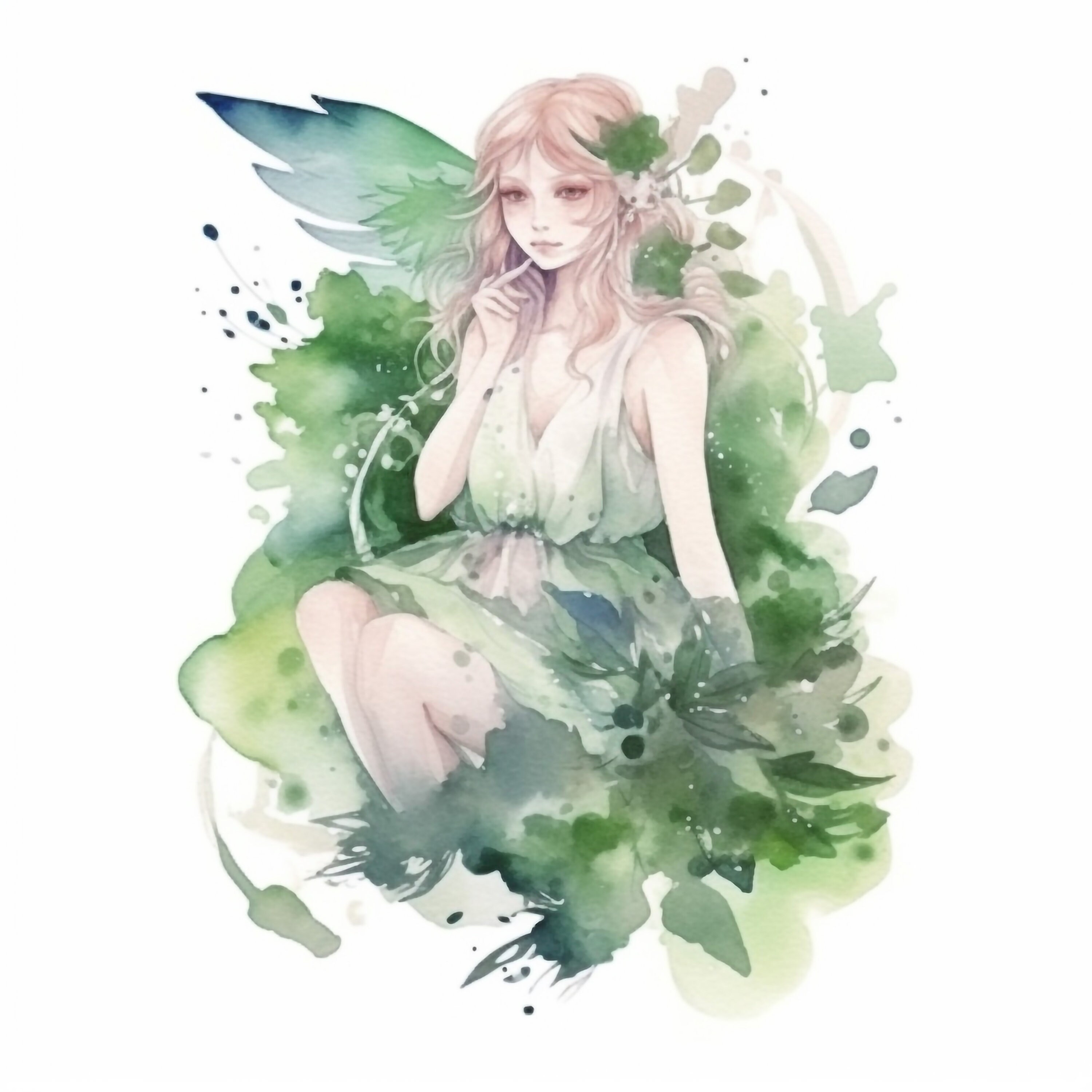 Watercolor Forest Fairy Clipart Set of 10 High Quality Jpgs - Etsy