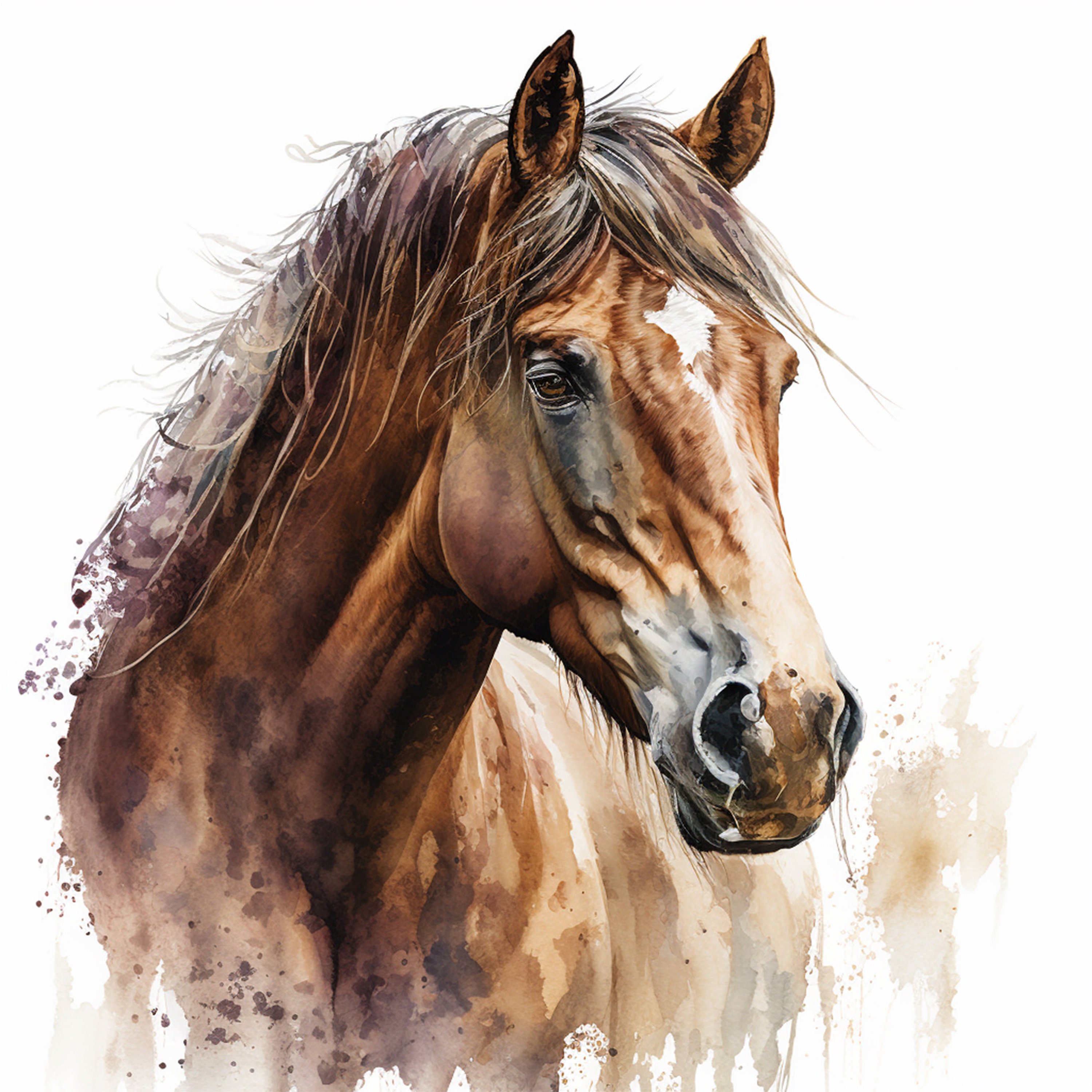 Watercolor Horse Clipart Set of 10 High Quality Jpgs - Etsy