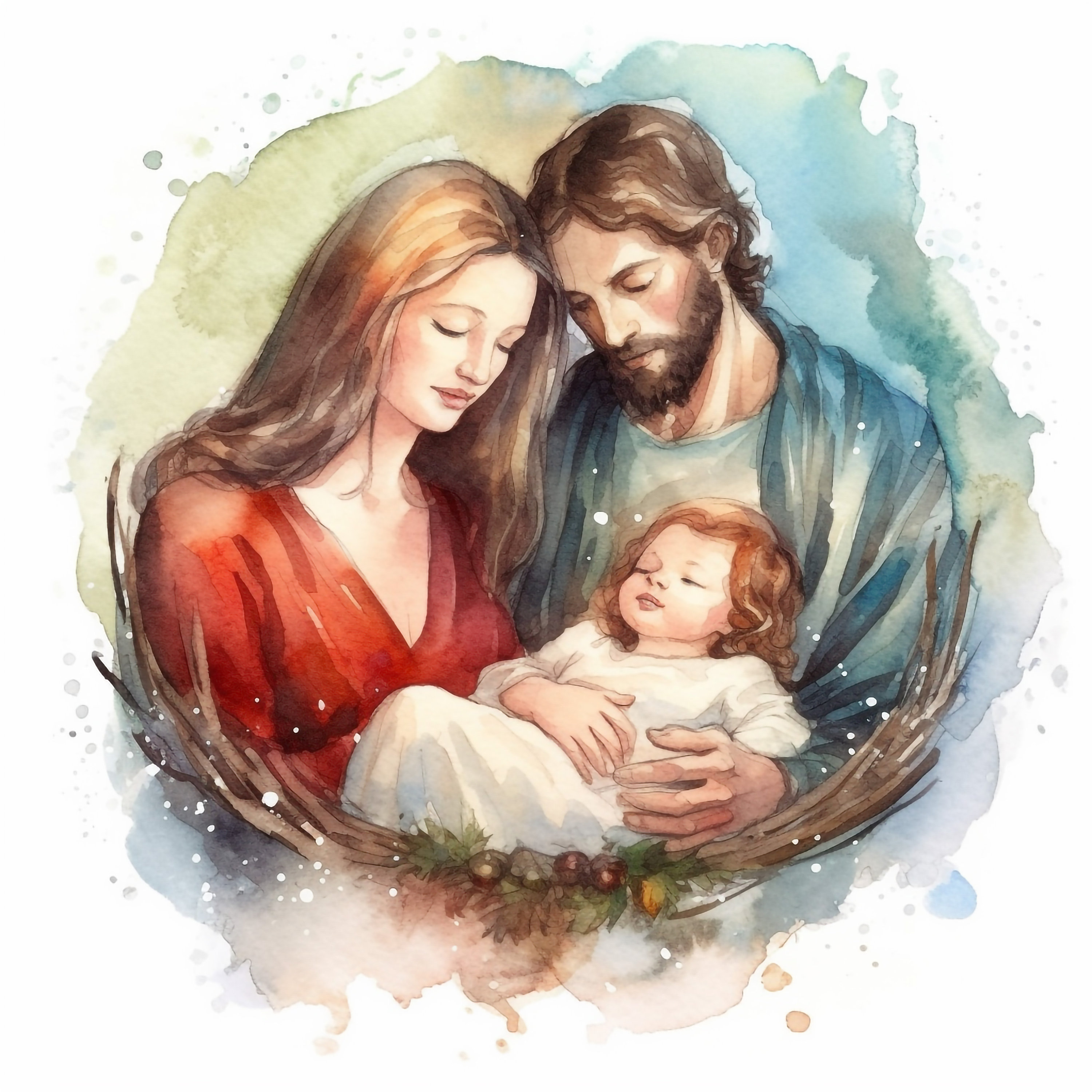 Watercolor Nativity 10 Digital Clipart Bundle High Quality Images ...