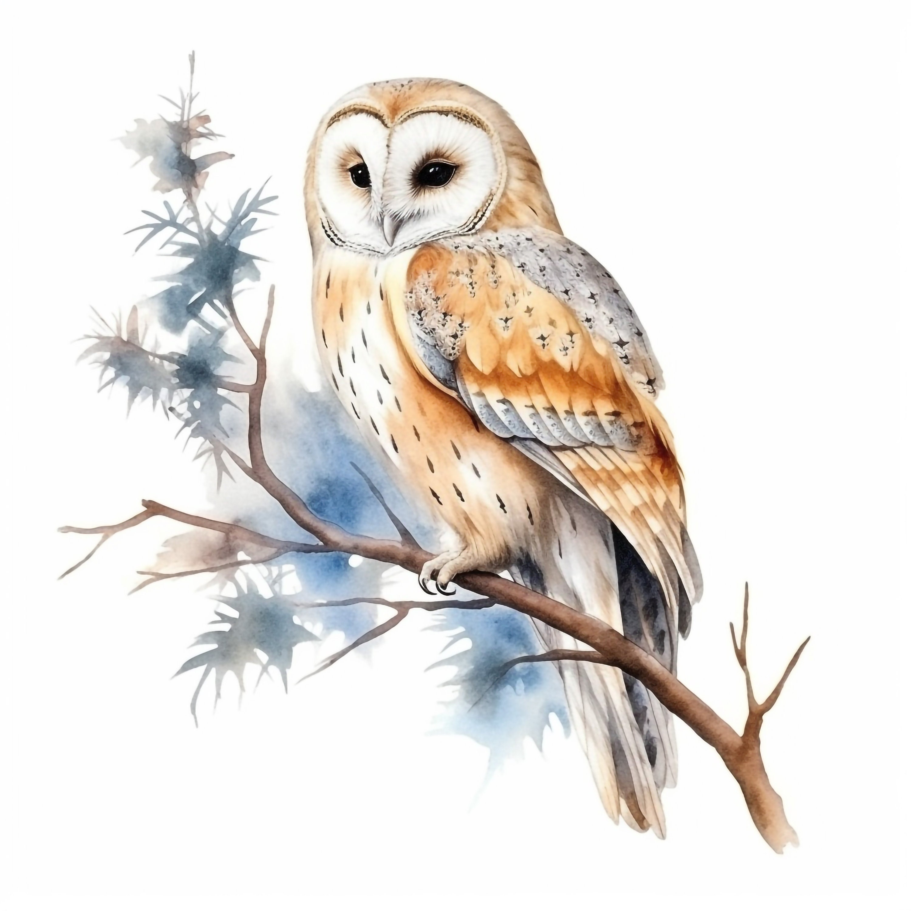 Watercolor Owl 10 Digital Clipart Bundle High Quality - Etsy