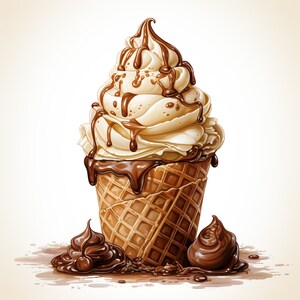 Ice Cream Clipart Set of 10 Digital Clipart Bundle High Quality Images ...