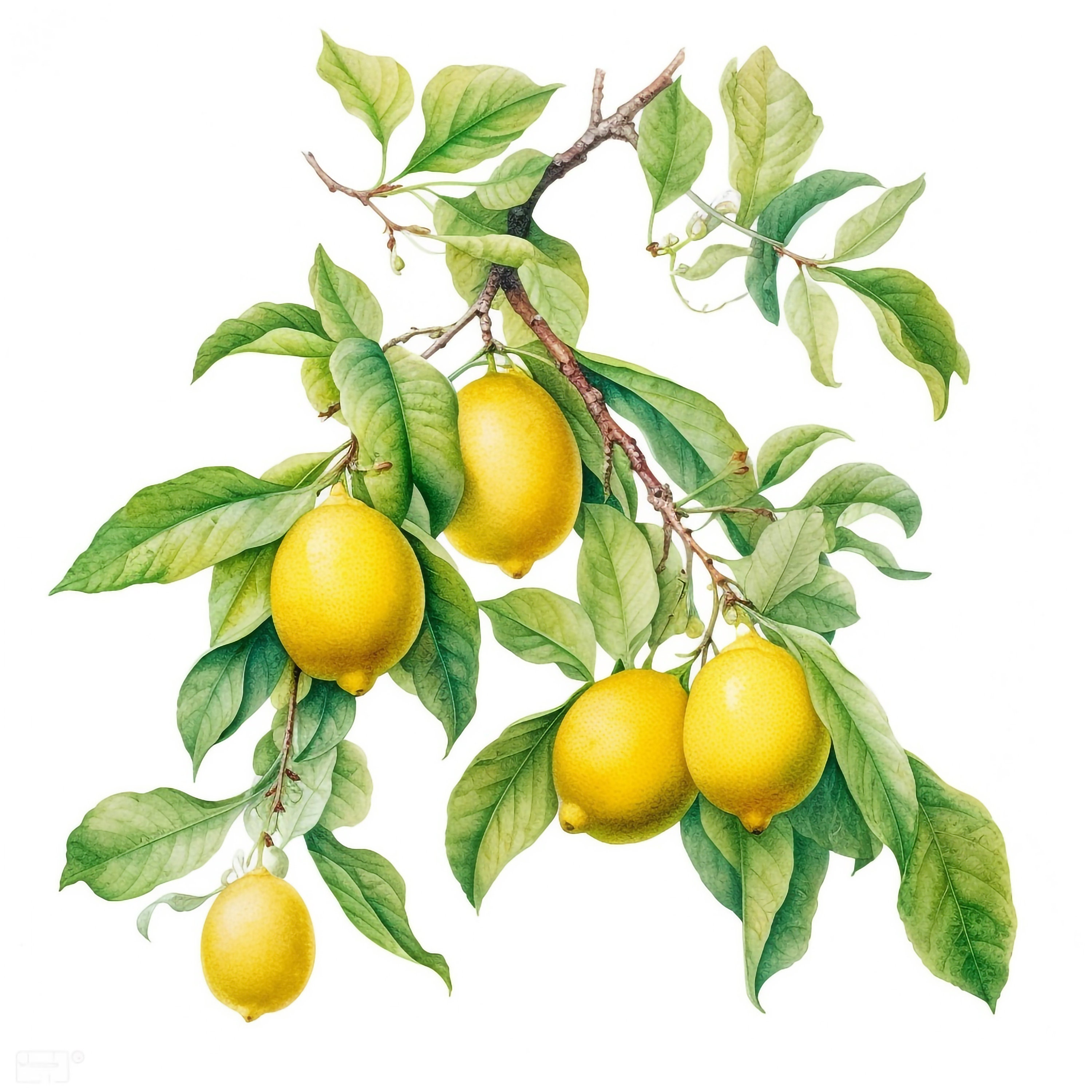 Lemon Clipart Watercolor Style 10 Digital Clipart Bundle - Etsy