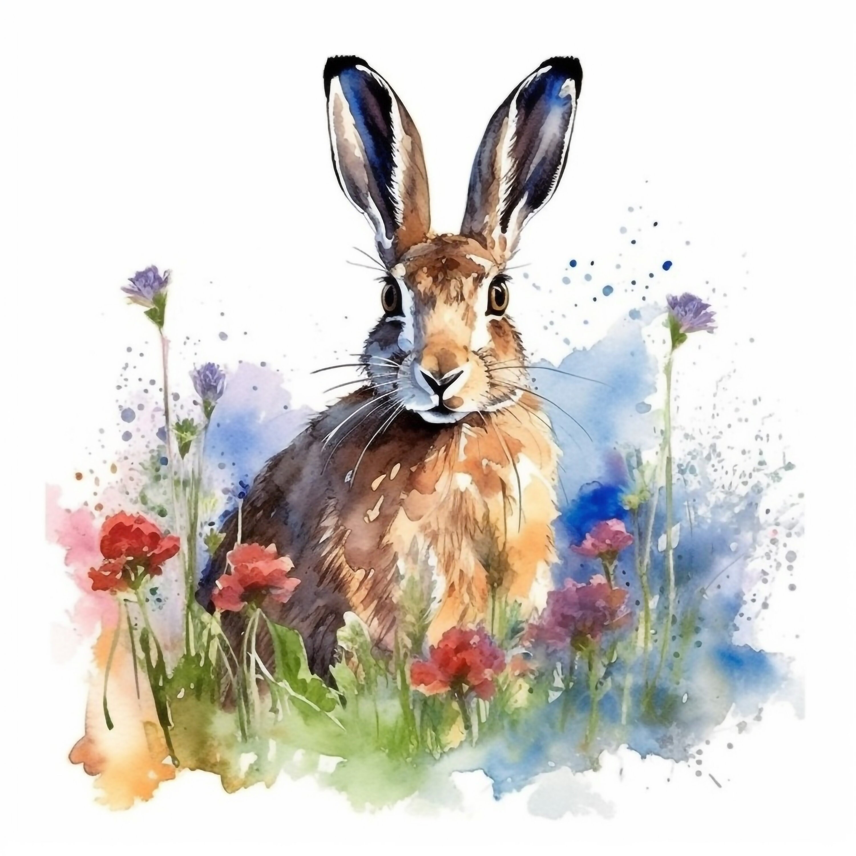 Hare Clipart 10 Watercolor Clipart Bundle High Quality Images ...