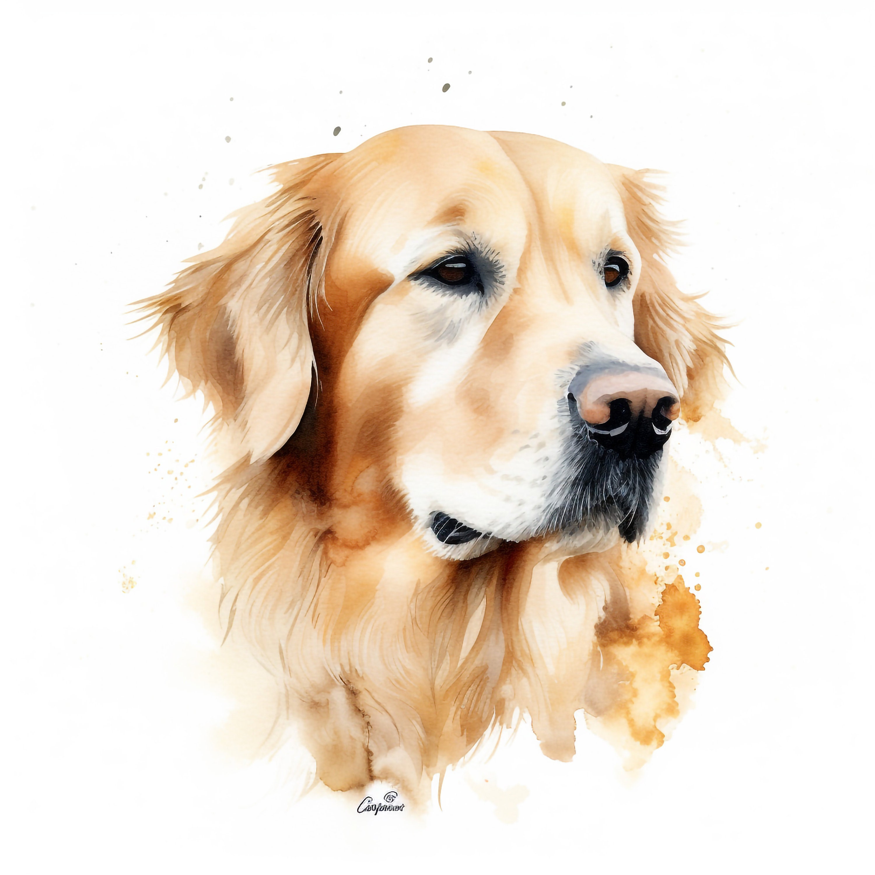 Watercolor Golden Retriever Clipart Set of 10 High Quality - Etsy
