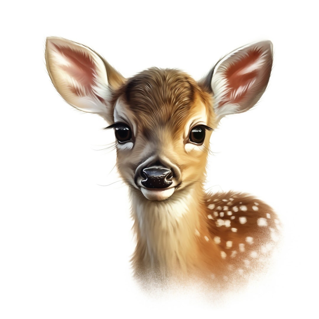 Watercolor Baby Deer Clipart - 10 Digital Clipart Bundle - High Quality ...
