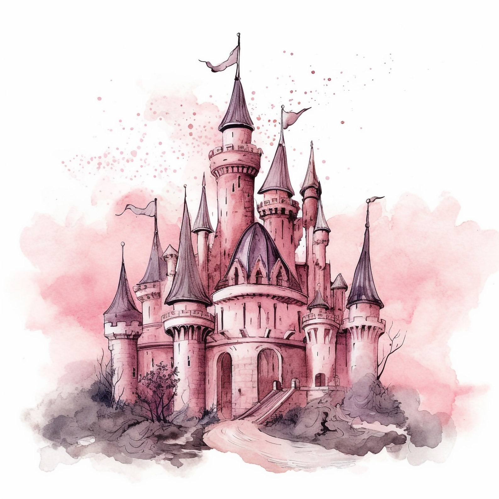 Princess Castle Clipart 10 Digital Clipart Bundle High Quality Images ...