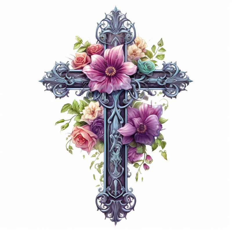 Cross Print - Etsy