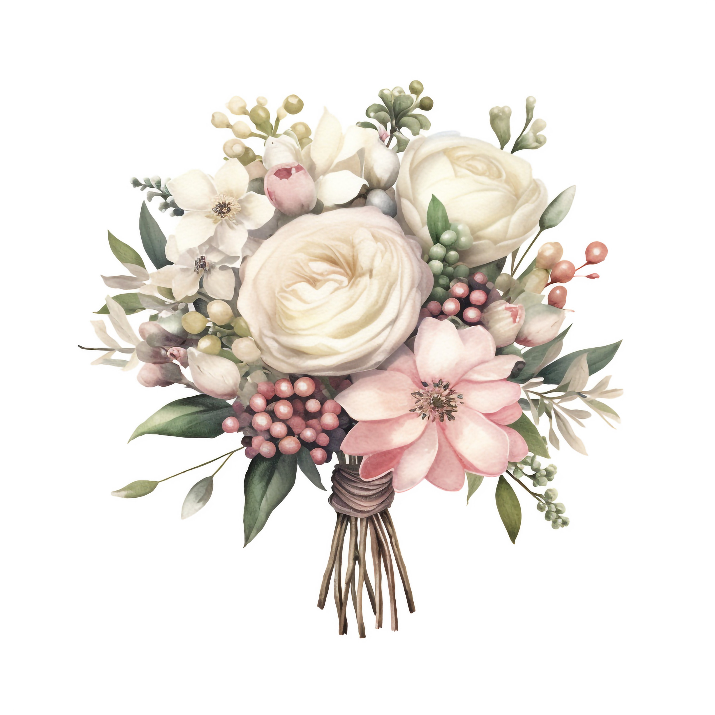 Bridal Bouquet 10 Digital Clipart Bundle High Quality - Etsy