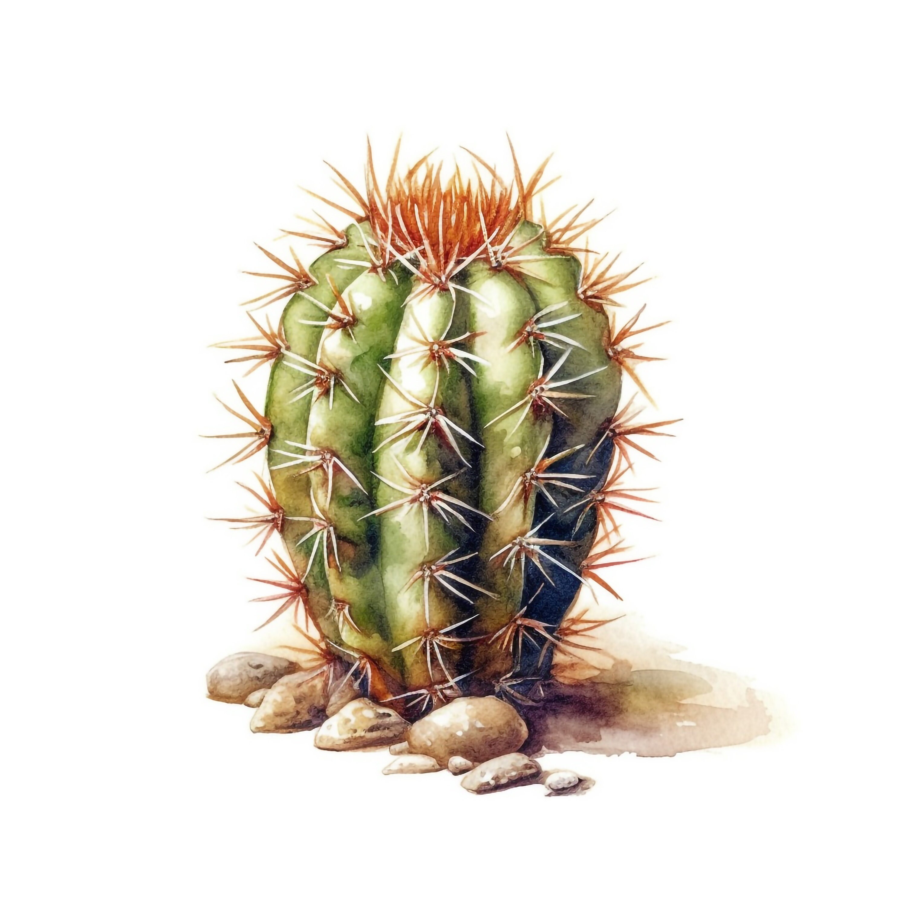 Watercolor Cactus Set of 10 Digital Clipart Bundle High - Etsy