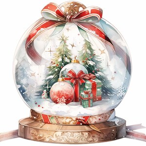 Watercolor Snow Globe - 10 Digital Clipart Bundle - High Quality Images ...