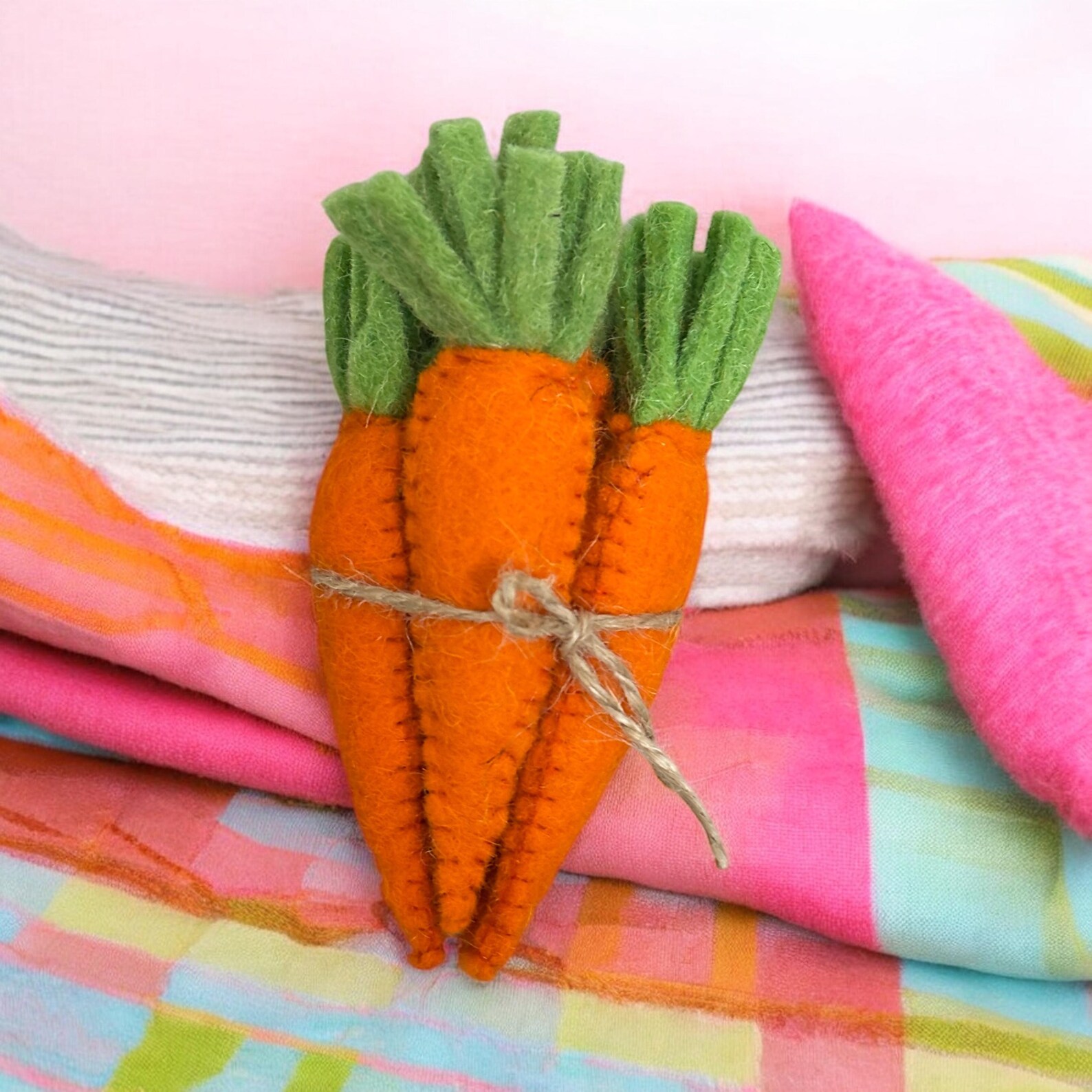 Handmade Wool Felt Easter Carrots: Spring Bowl Fillers - Etsy