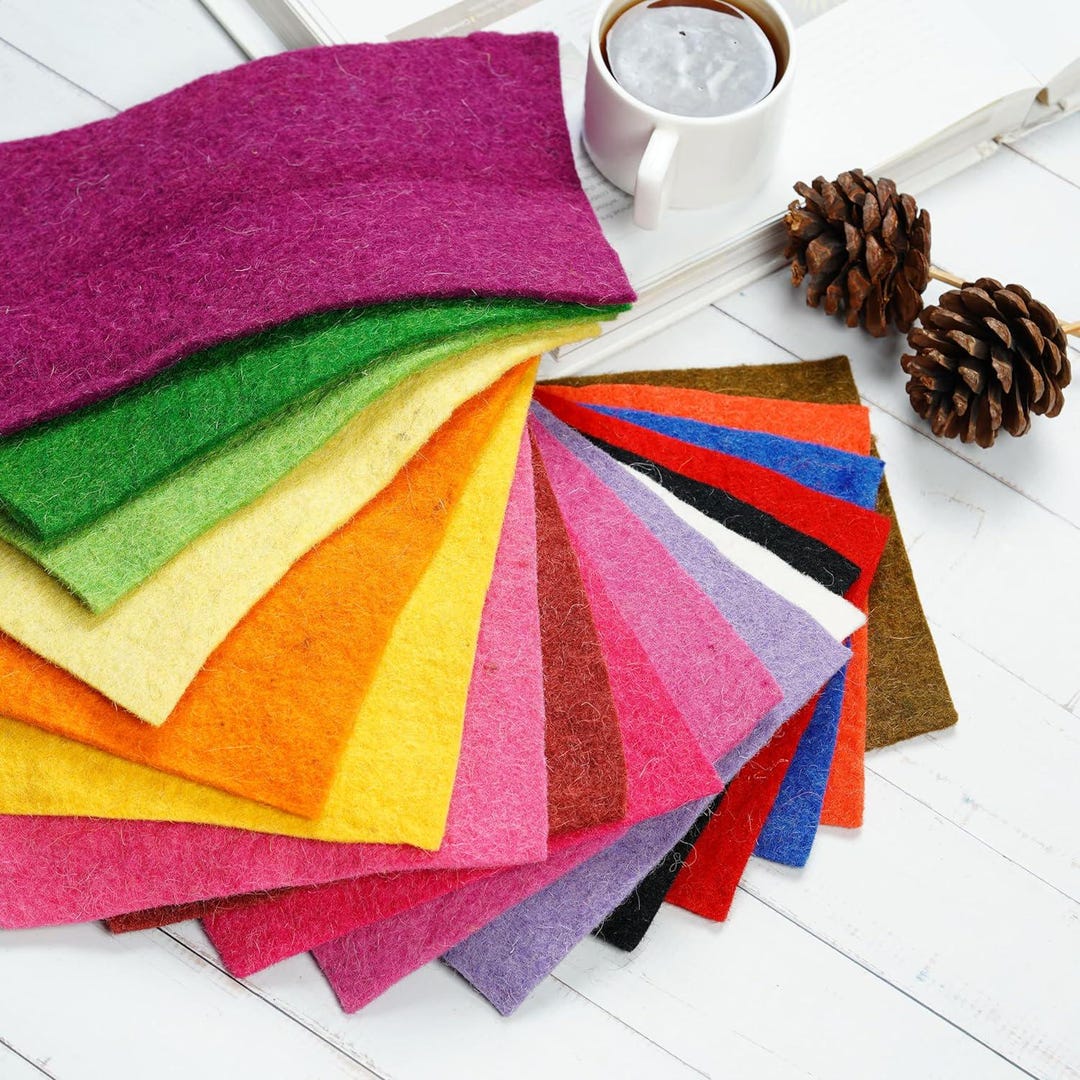 Handmade Merino Wool Felt Sheets – DIY Craft Material | 8 X 12 Inches ...