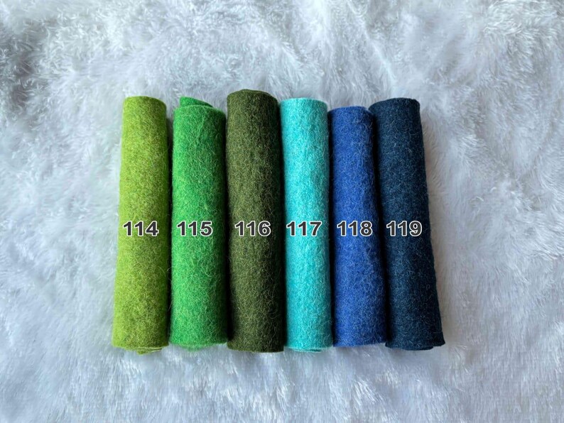 3mm Wool Felt Sheet – Thick Pure Wool Felt for Crafts, High-quality ...