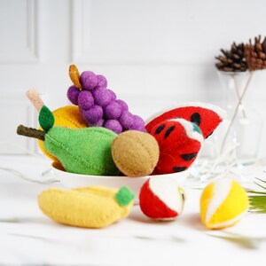Felt Fruits Summer Fruits, Fruit Salad, Fruit Basket for Home Kitchen ...